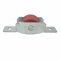 China Aluminum Sliding Roller Stainless Steel Bracket Umbrella UV Groove Orange Nylon Wheel For Sliding Door Window Hardware for sale