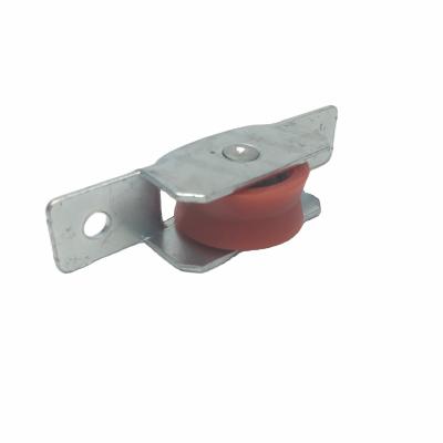 China UVH Groove Orange Nylon Aluminum Sliding Roller Stainless Frame Silent Wheel For Construction Windows for sale