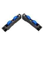 China Adjustable Double Wheel Sliding Roller Aluminum Sliding Door Window Fittings for sale