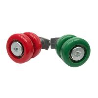 China Wear-resistant Double Nylon Hanging Roller Sliding Door Suspension Pulley for sale