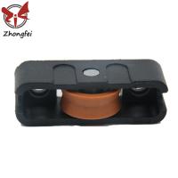 China Plastic Sliding Window Roller Brown Nylon Wheel Pulley for sale