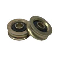 China Gold U‑Groove Steel Bearing Roller Sliding Window Door Pulley for sale