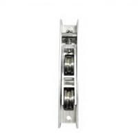 China Sliding Door Window Roller 4 Pcs Bearing Pulley Stainless Steel Bracket Aluminum Window Hardware for sale