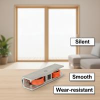 China Adjustable Double‑wheel Nylon Sliding Roller Stainless Steel Housing For Aluminum Sliding Window Door for sale