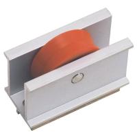 China Single Orange Nylon Wheel Aluminum Shell Sliding Roller Pulley For Sliding Window Fitting for sale