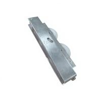 China Stainless Steel Adjustable Sliding Window Roller Double Nylon Wheels for sale
