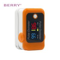 China TFT LCD Screen Fingertip Pulse Oximeter Gray Orange for sale