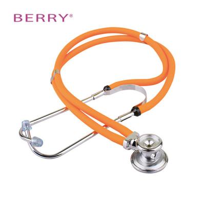 China Double Head Dual Membrane Orange Stethoscope HS-30C Digital 47mm Chestpiece for sale