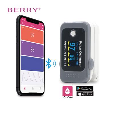 China Fingertip Pulse Oximeter OLED Display Portable Blood Oxygen Saturation Monitor 2 AAA Batteries for sale