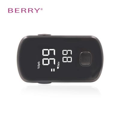 China Black Fingertip Pulse Oximeter Vertical Screen Removable Battery for sale
