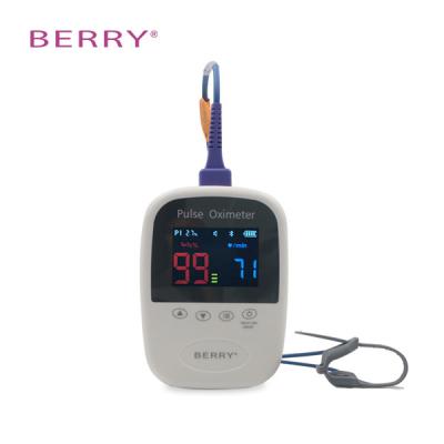 China Handheld Pulse Oximeter with SpO2 Probe Sensor 660nm 940nm LED Indicator Buzzer PR for sale