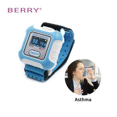 China Wrist Pulse Oximeter Bluetooth SpO2 Monitor Home Sleep Test 270hr Memory for sale