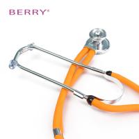 China Double Head Dual Membrane Orange Stethoscope HS-30C Digital 47mm Chestpiece for sale