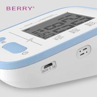 China Digital Blood Pressure Monitor 4.3 Inch LED Screen 2 User 99 Memory Automatic Arm BP Machine for sale