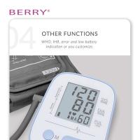 China CE ISO Medical Digital Automatic Upper Arm Blood Pressure Monitor 4xAA Battery Voice Broadcast for sale