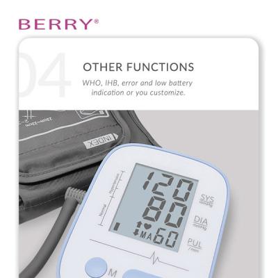 China CE ISO Medical Digital Automatic Upper Arm Blood Pressure Monitor 4xAA Battery Voice Broadcast for sale