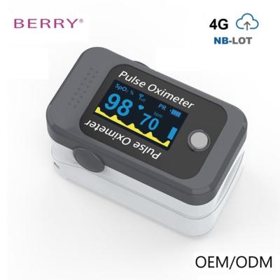 China 4G Fingertip Pulse Oximeter with APP Remote Monitoring SpO2 PR 1.5V for sale