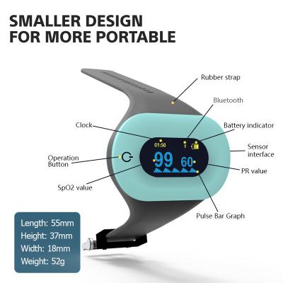 China 35g Clinical Wrist Pulse Oximeter SpO2 ±2% Accuracy 30 Hour Battery Life for sale