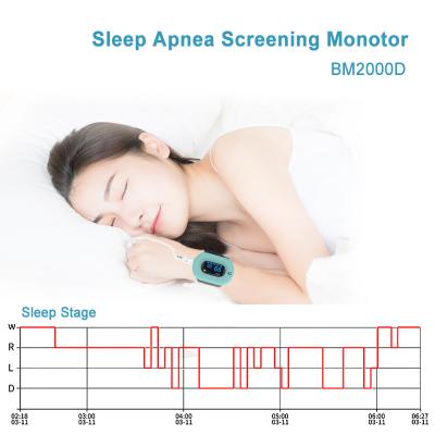 China BM2000A Sleep Apnea Monitor with Bluetooth CE ISO13485 FDA Certified 8h Battery for sale
