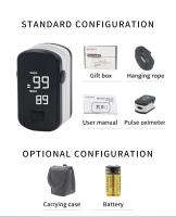 China Medical Finger Pulse Oximeter LED Screen SpO2 Monitor 35-100% 25-250bpm for sale