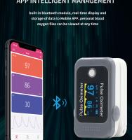 China Smart Digital Fingertip Oximeter Medical Blood Oxygen Spo2 Monitor OLED 35-100% for sale