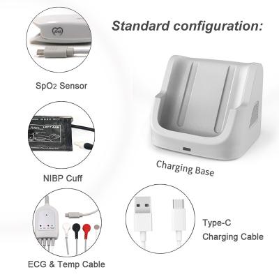 China Multi Parameter Patient Monitor 2.8 TFT LCD Screen ECG SpO2 NIBP Bluetooth 1.5kg for sale