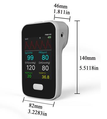 China Handheld Multi Parameter Patient Monitor 2.4 inch TFT LCD NIBP Vital Signs Machine for sale