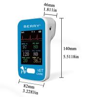 China 2.4'' TFT Screen Bluetooth Veterinary Surgical Monitors Record In APP for sale