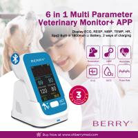 China Plastic Multi Parameter Veterinary Patient Monitor 2.8 inch 6 Vital Signs for Small Animal for sale