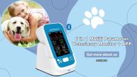 China Veterinary Monitor AM6200 2.8 TFT LCD SpO2 ECG NIBP Pulse Rate 12V for sale