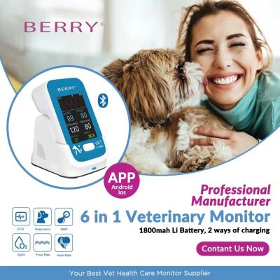 China Veterinary Monitor AM6200 2.8 inch TFT LCD Screen BLE5.0 Bluetooth Animal Care System for sale
