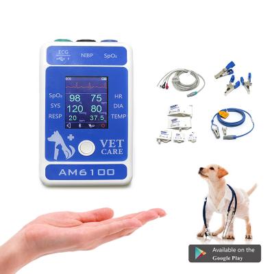 China Veterinary Patient Monitor AM6200 2.8 Inch TFT LCD BLE 5.0 Bluetooth 10 Hour Battery for sale