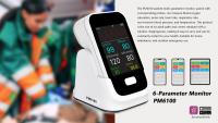 China Multi Parameter Patient Monitor 1.5kg with SpO2 ECG NIBP Bluetooth CE Certified for sale
