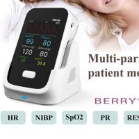 China Multi Parameter Patient Monitor PM6100 1.5kg Li Battery ECG SpO2 NIBP for sale