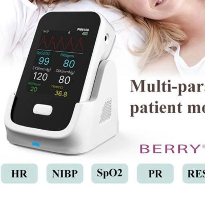 China Multi Parameter Patient Monitor PM6100 1.5kg Li Battery ECG SpO2 NIBP for sale