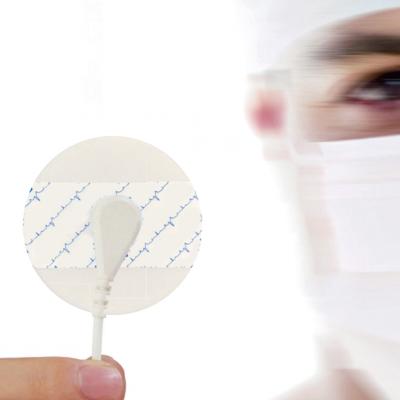 China Disposable Medical ECG Monitoring Electrodes Dual Tube for Hospital Use 50mm for sale