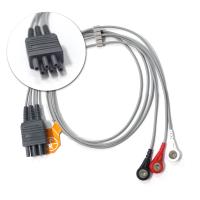 China Contec Leadwire Set 5 Trunk ECG Holter 12 Leads Cable for sale