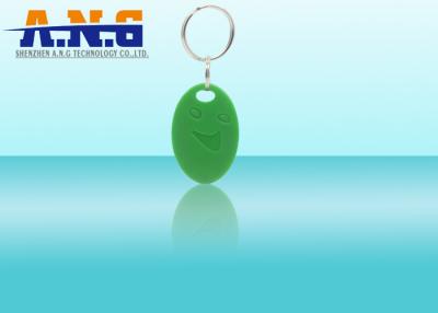 China Waterproof Contactless Rfid Key Tag Green With 10 Years Endurance for sale