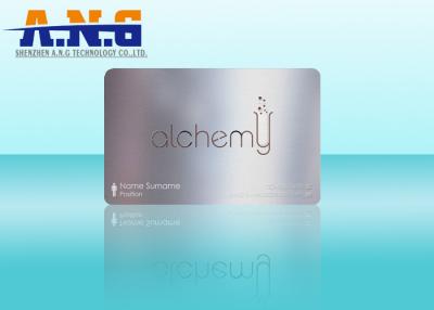China Durable Metal Business Cards Heat - resistant , Waterproof VIP Membership card for sale