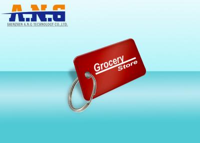 China Custom plastic Printed UHF RFID Key Fob 860 - 960 MHz for Club for sale
