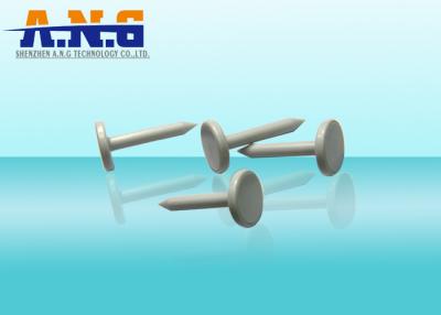 China Nail Shape Rfid Tags Waterproof For Tree Or Wood/White High Frequency Rfid Tags for sale
