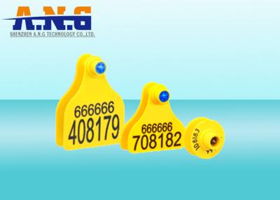 China UHF RFID Animal visual Ear Tags accurate trace back information for sale