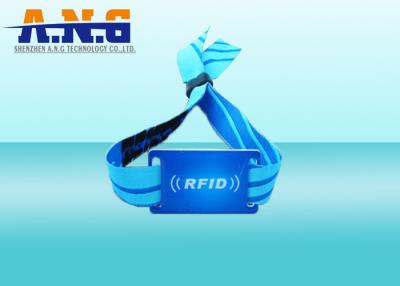 China Fabric Woven UHF Rfid tags Event Wristbands Bracelet For Festival Party for sale