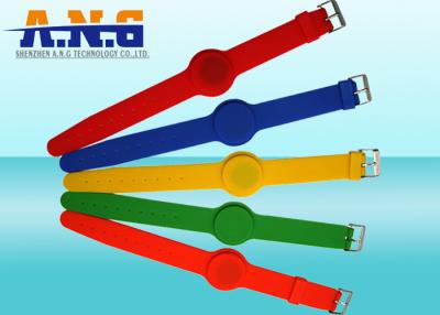 China Flexible Rfid Wristbands containing tiny RFID chip for Events and Festivals for sale