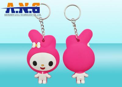 China High Frequency Cartoon Rfid Key Fob , Soft PVC rfid keychain Security for sale