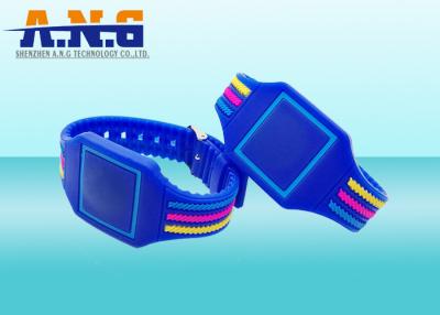 China Contactless Security Access Rfid Wristbands Silicone , Smart rfid bracelet for sale