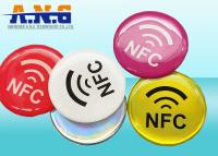 China Round Anti Metal NFC Tag Social Media NFC Sticker Share Contact Info for sale