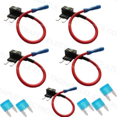 China 12/24V ATM APM Add A Circuit Fuse Tap Piggy Back Blade Holder + 15A Fuse for sale