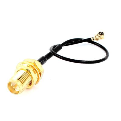 China RF1.13 IPX to RP-SMA-K Antenna WiFi Pigtail Cable 10cm for sale