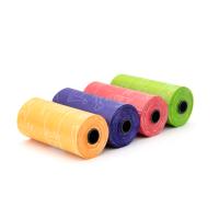 China Tear Resistant Compostable Pet Waste Bags Tie Handles 14x29cm 24x35cm for sale